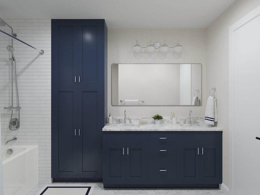 Observatory Circle Hall Bath - Bath Plus kitchen